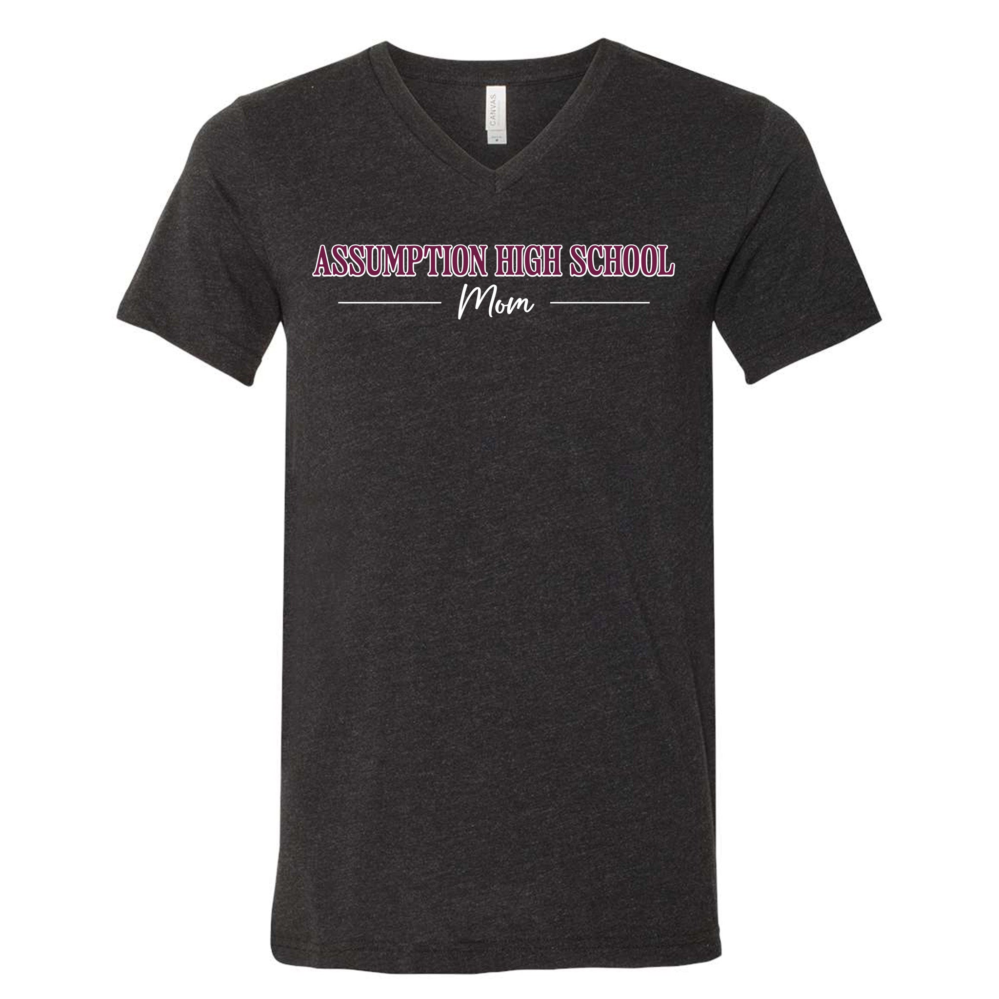 T-shirt - V-neck - Black - Assumption Mom – Assumption High School ...