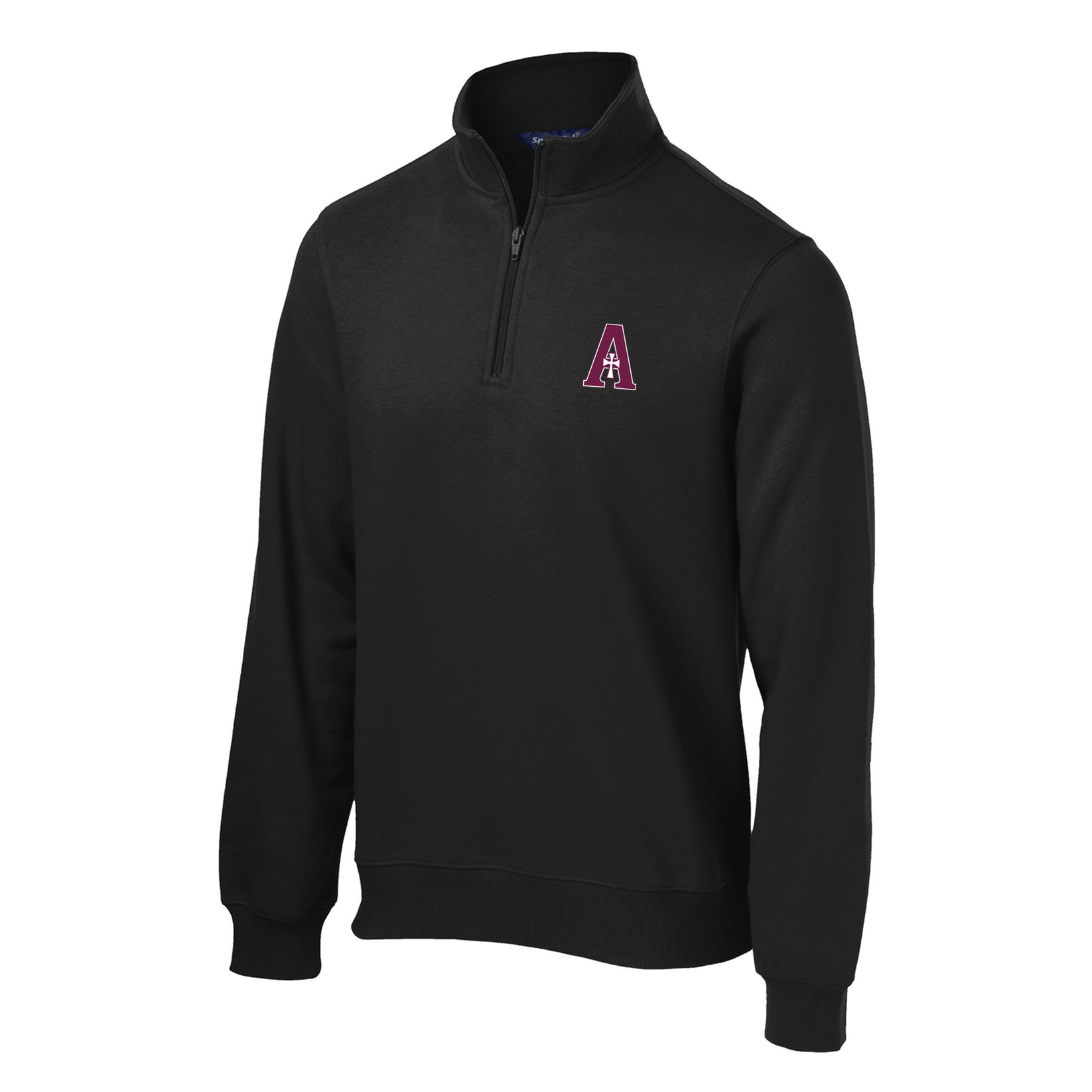 Uniform Approved Quarter Zip - Black - A Logo – Assumption High School ...