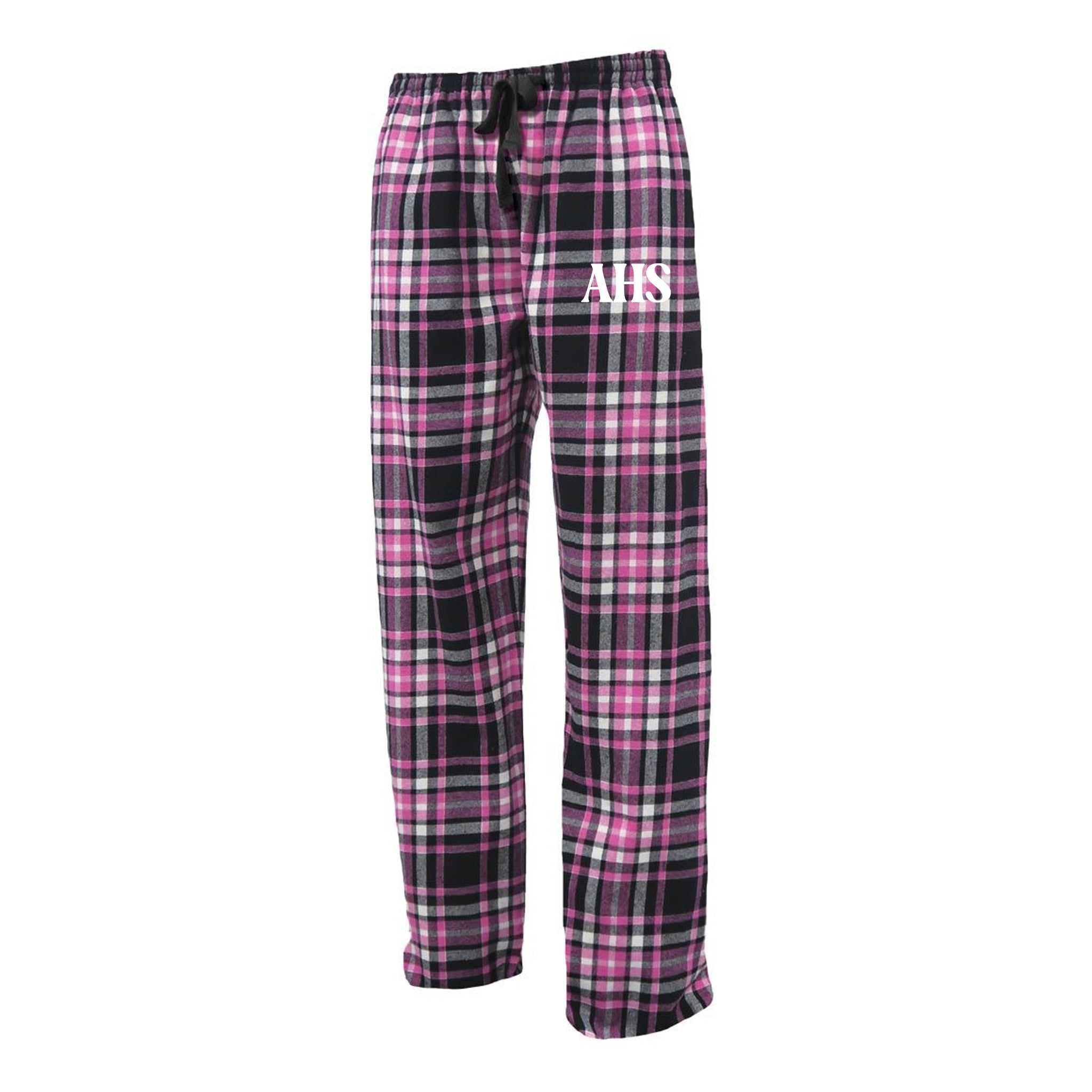 Pajama Pants - Pink/Black Plaid - AHS – Assumption High School Campus Store